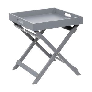 Grey - Wooden Tray Table