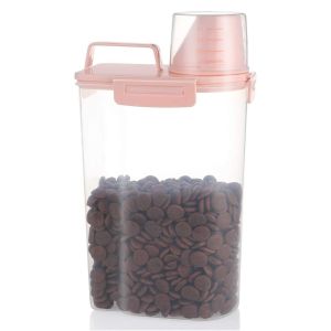 Pink - 3L Pet Food Storage Container